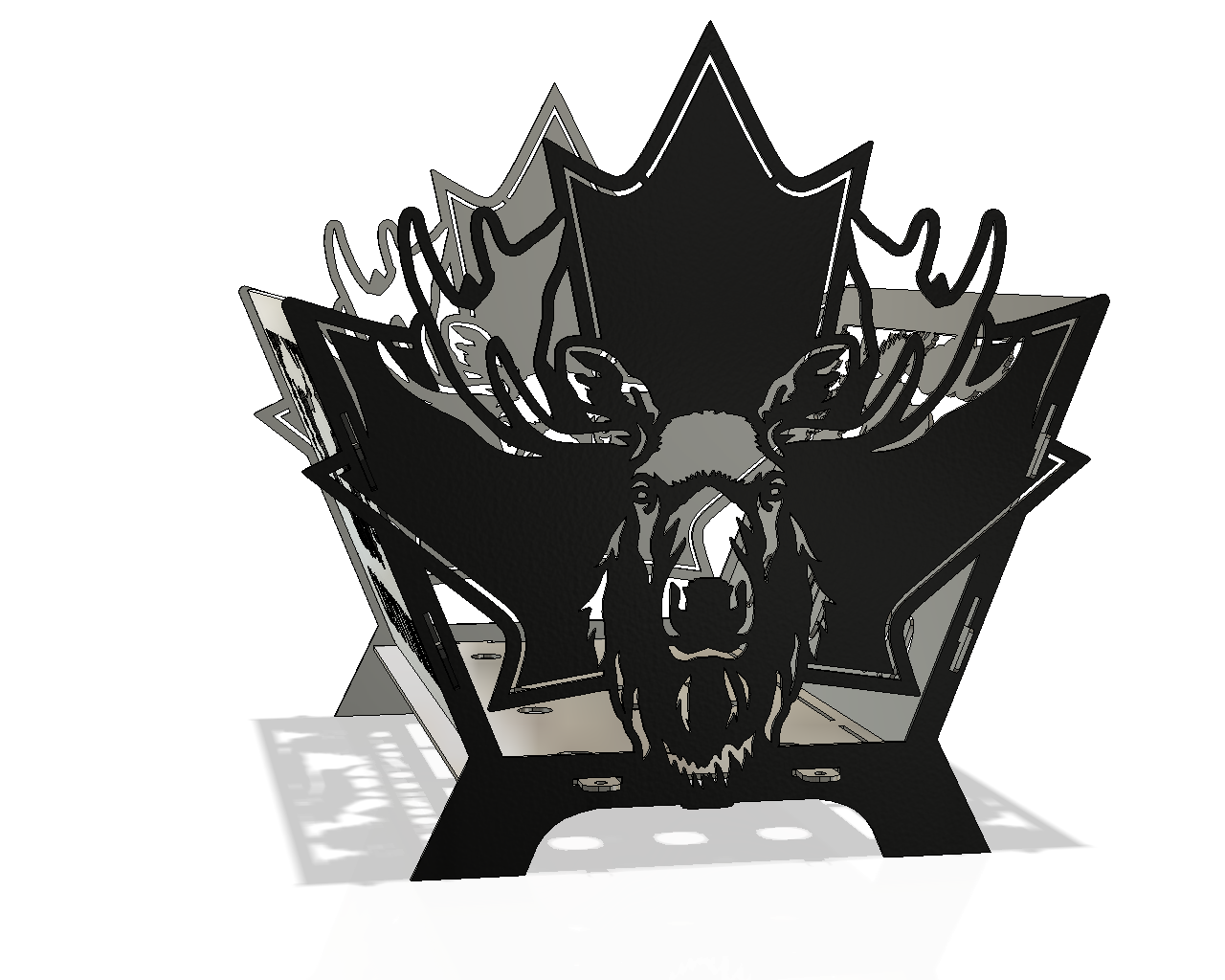 Moose Canadian Flag FirePit – Plasma Design and Cutting